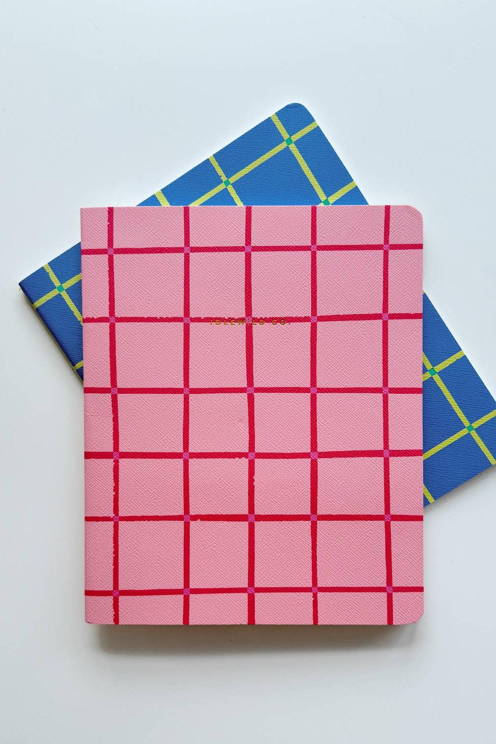 Pink and Blue Grid Notebook Duo – WORM